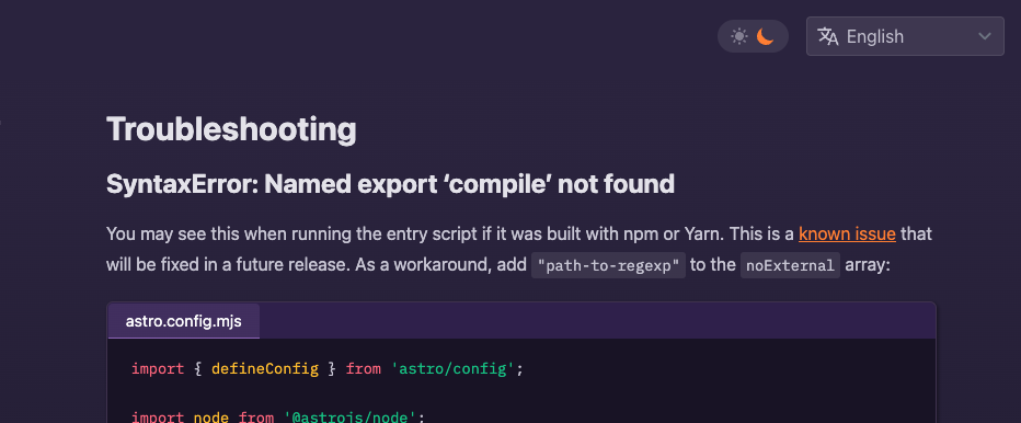 [CONTENT] - Dead link in the Node adapter section · Issue #3831 · withastro/docs · GitHub