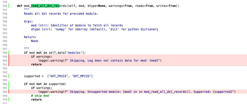 TST: improve coverage of DarshanReport.mod_read_all_dxt_records ...