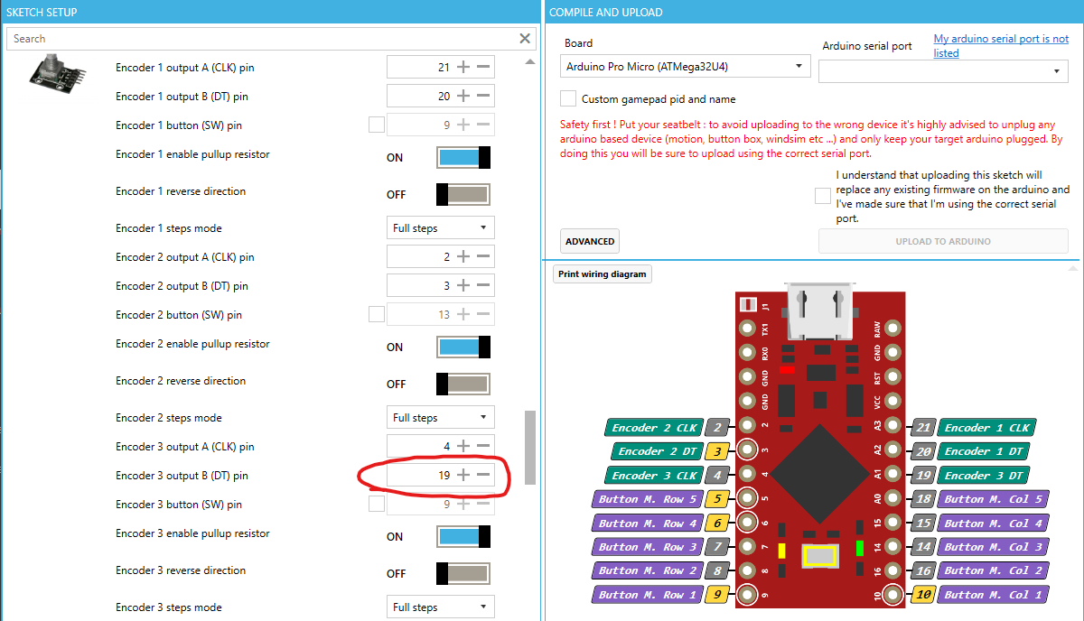 3rd,4th.....nth encoders not triggering on press CW and CCW for Arduino ...