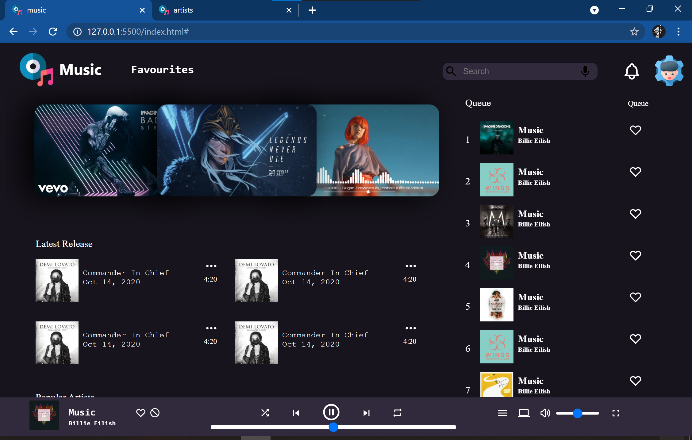 GitHub - nyctonio/html-musicplayer