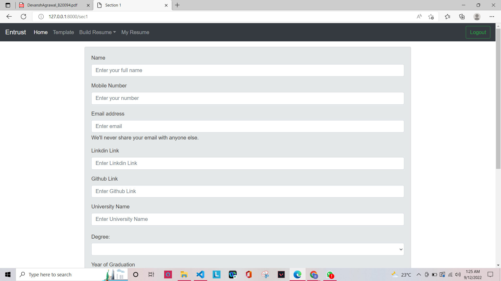 GitHub - Devansh0901/Resume-Builder