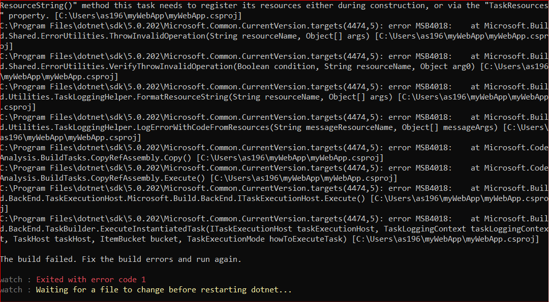 I've Encountered an issue · Issue #6176 · dotnet/core · GitHub