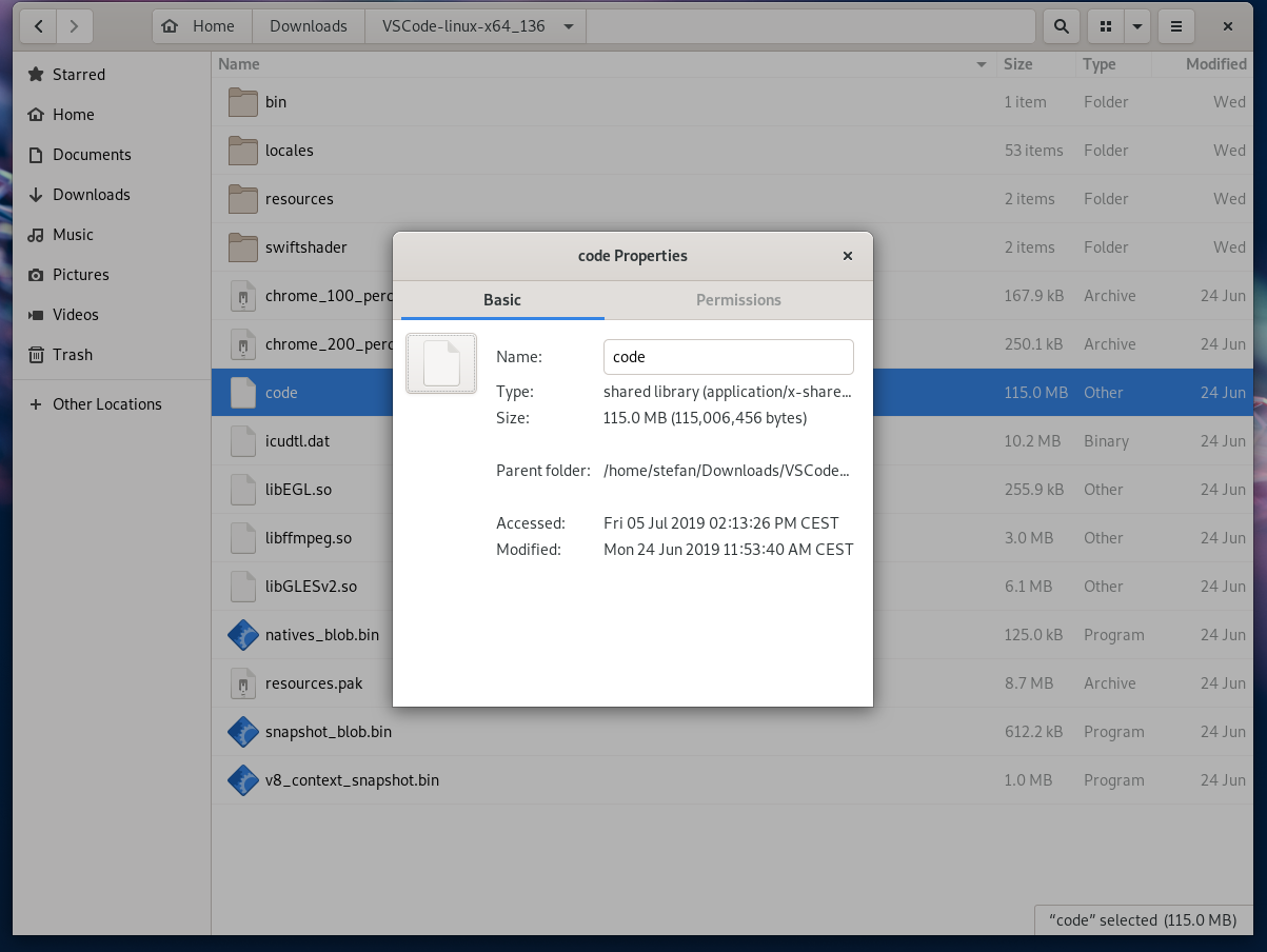 Linux 1 36 Tarball Shipping With Shared Library Instead Of Executable · Issue 76574