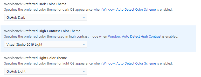 Configure vscode to use custom font/fontface based on current theme ...