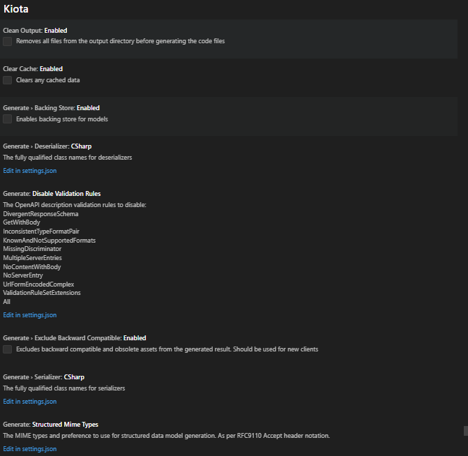 Cannot enable backing store with visual studio extension · Issue #3355 · microsoft/kiota · GitHub