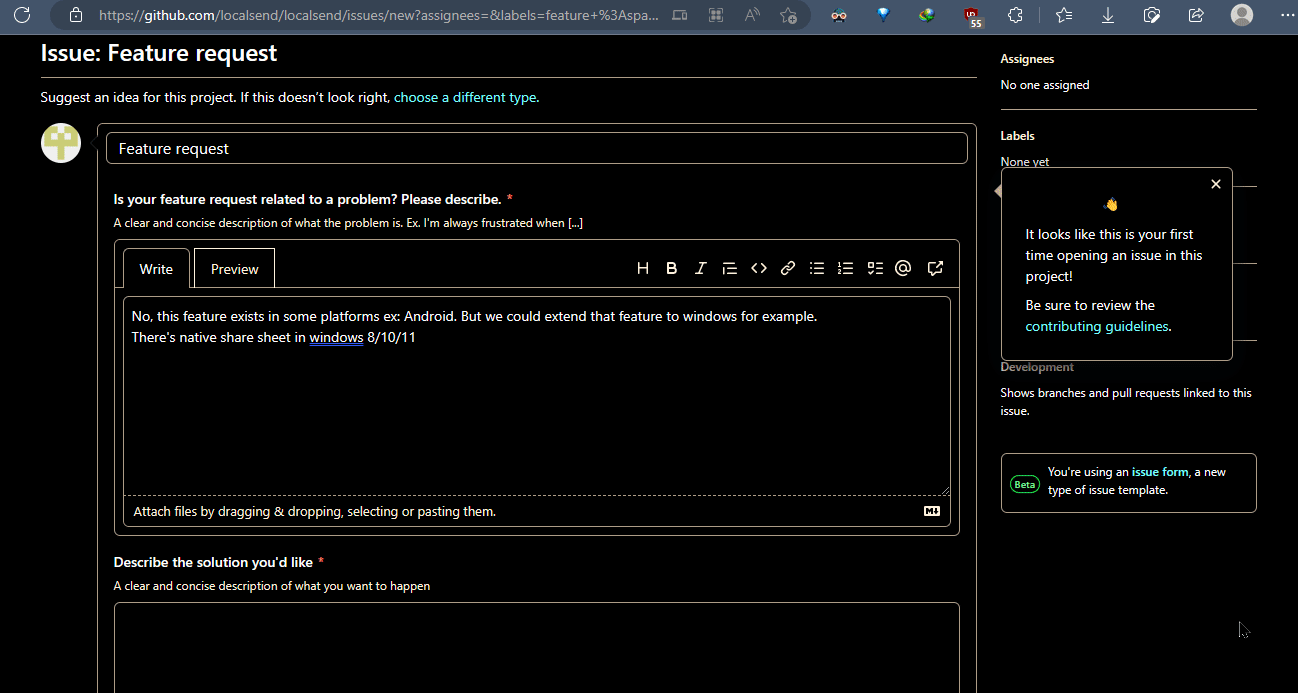 Add to share sheet on Windows · Issue #271 · localsend/localsend · GitHub