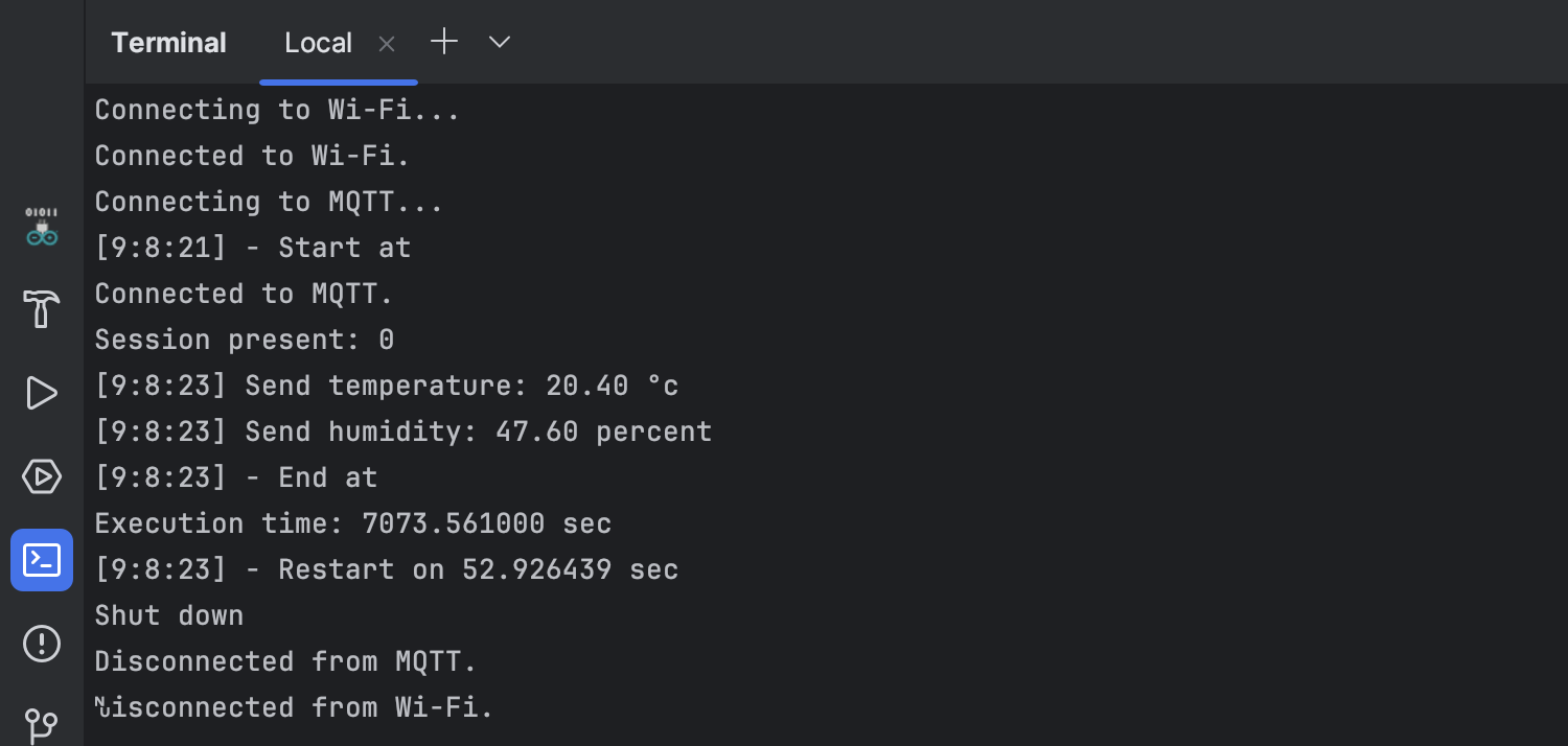 PlatformIO - Node MCU ESP8266 mode 12F - DHT22 - Wifi/MQTT: temperature/humidity reading every N ...