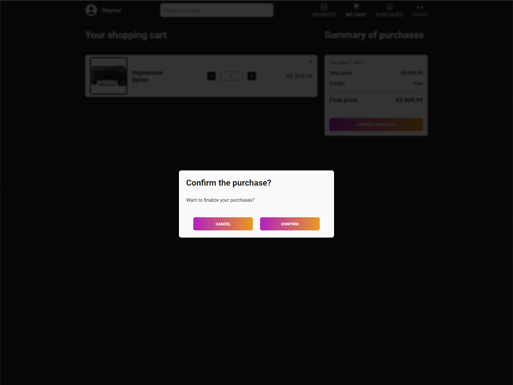 GitHub - cmarciao/e_commerce-frontend: 📃 E-commerce - É uma mini plataforma online de compras ...