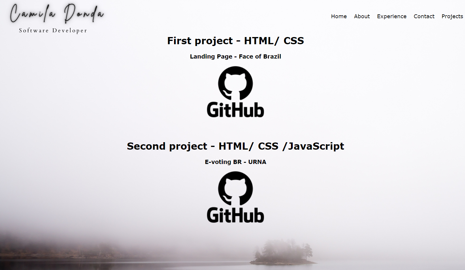 GitHub - CamilaDonda/Portfolio: HMTL and CSS