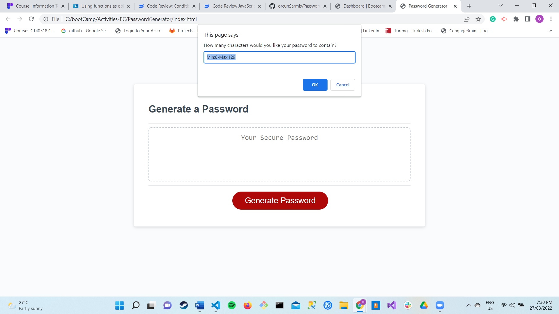GitHub - orcunSarmis/Password-Generator