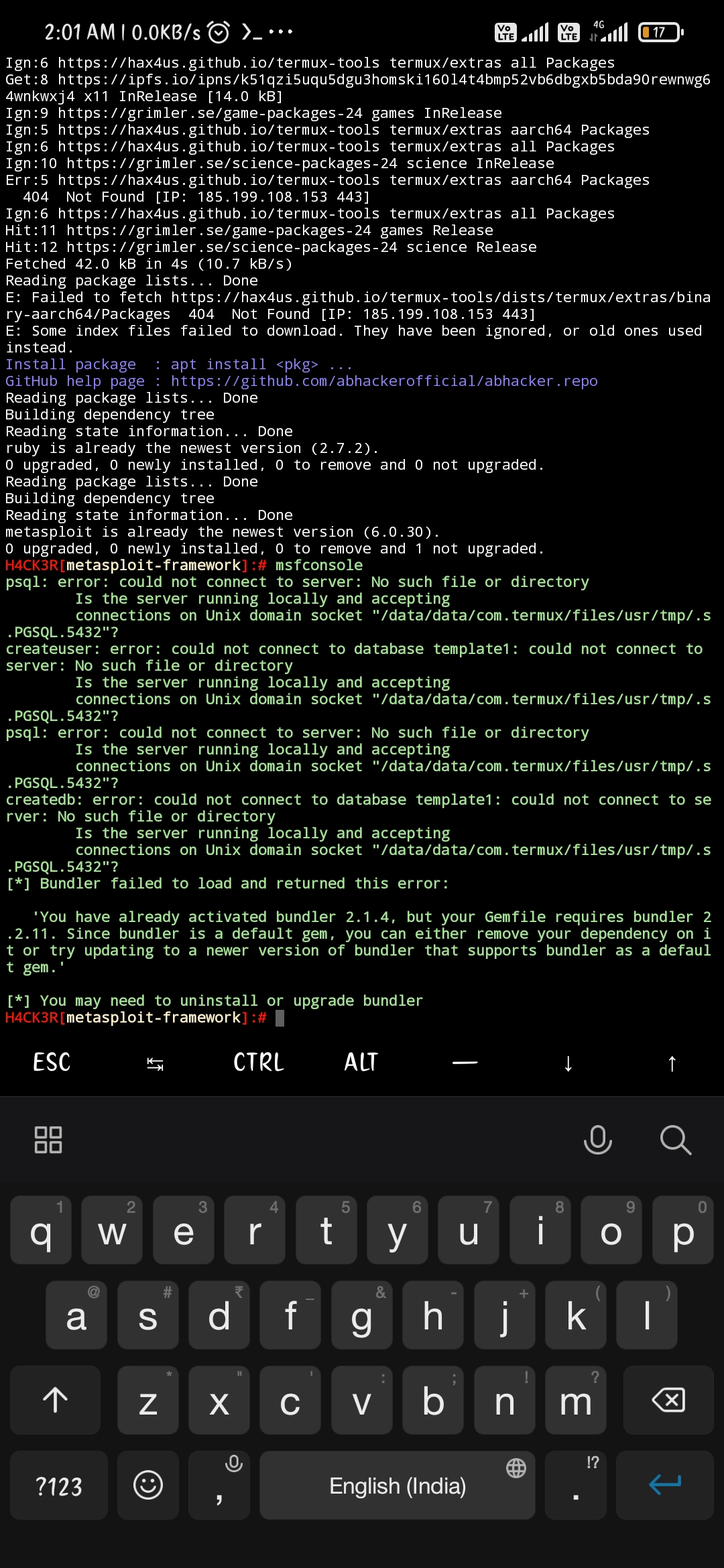 CANNOT LINK EXECUTABLE "ruby": library "/data/data/com.termux/files/usr/lib/ruby/2.7.0/aarch64 ...