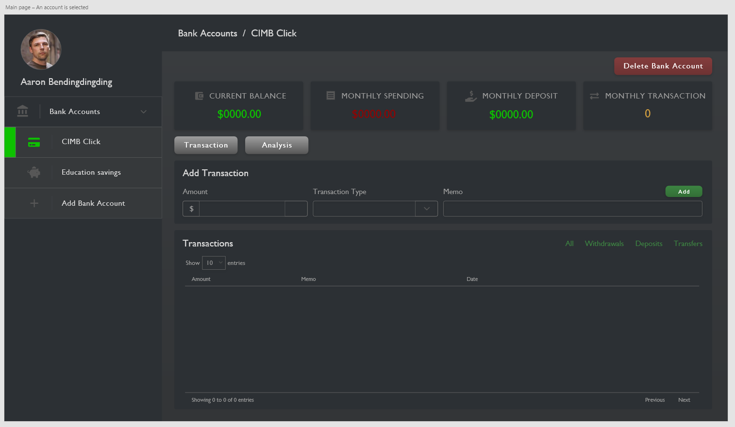 GitHub - AshrafAlias98/Financial-Tracker: A financial tracker app to ...