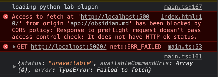 CORS policy error · Issue #2 · cristianvasquez/obsidian-lab · GitHub