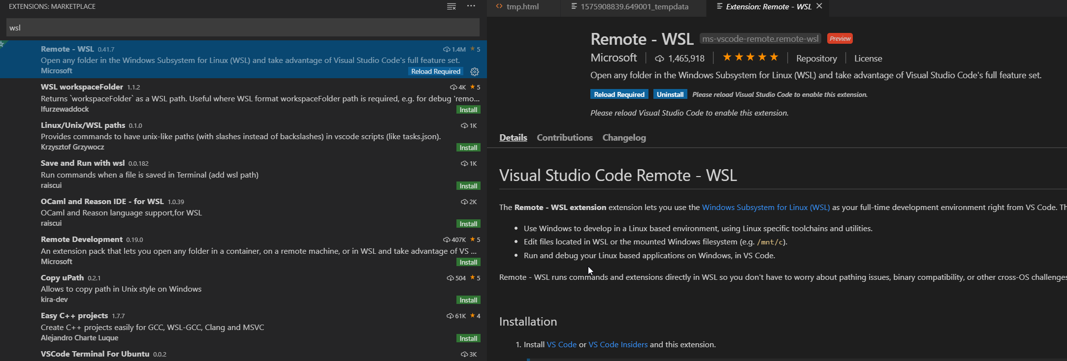 Starting vscode in WSL terminal can't find remote wsl extension · Issue #2043 · microsoft/vscode ...