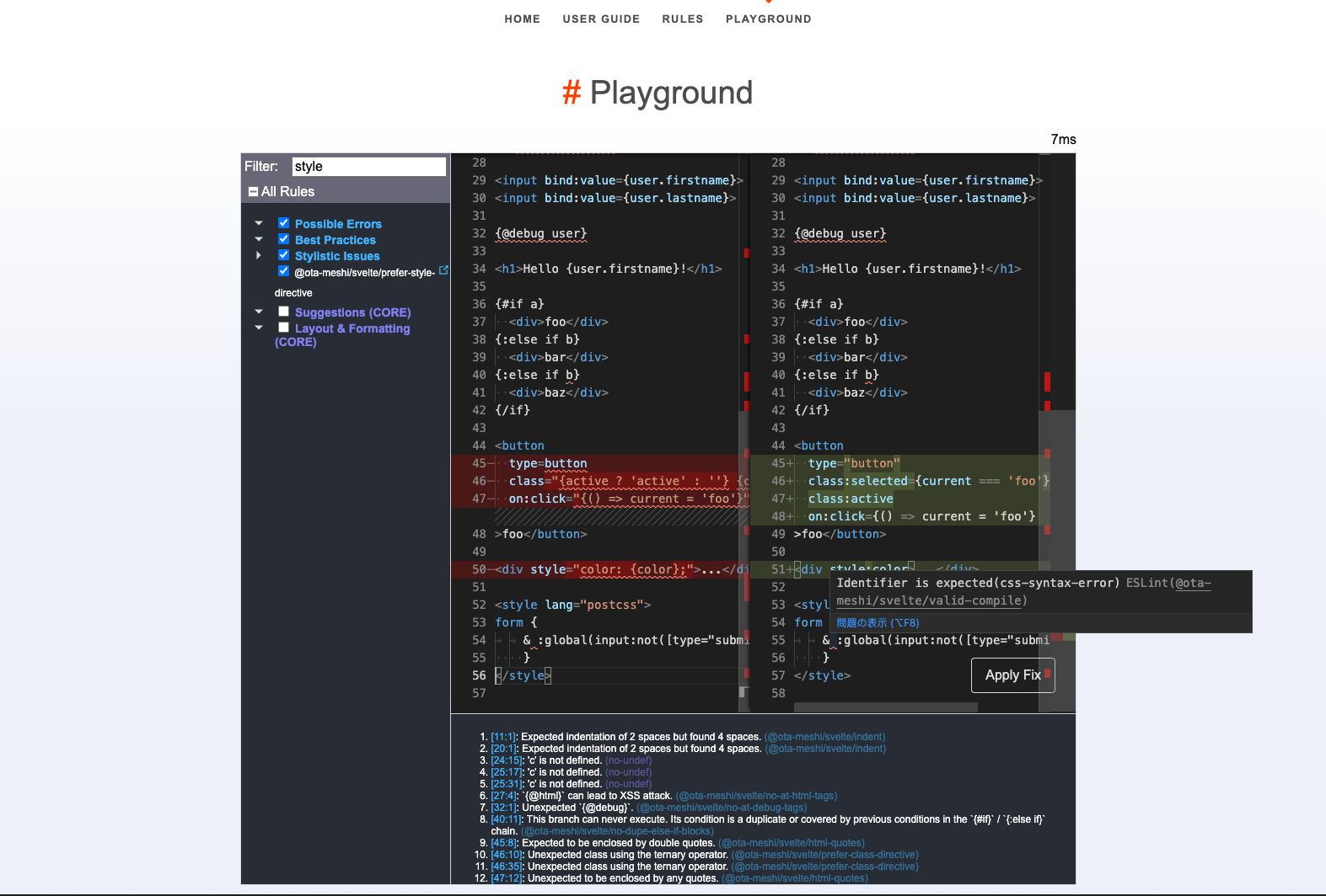 support for postcss as style lang · Issue #136 · sveltejs/eslint-plugin-svelte · GitHub
