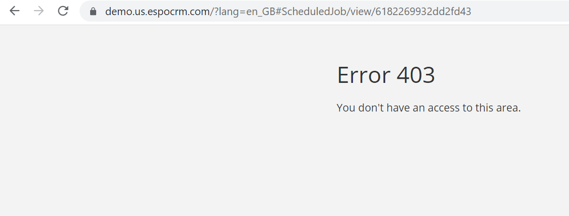 Unable to view job queue details - 403 · Issue #2136 · espocrm/espocrm · GitHub