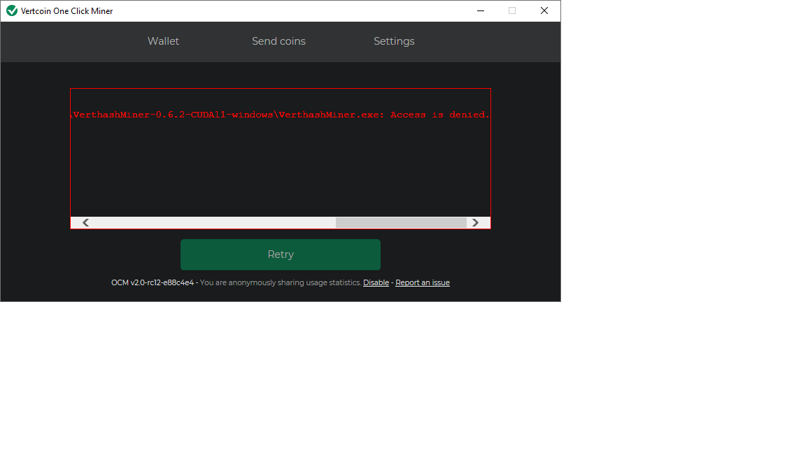 miner works for a bit then crashes gives error. · Issue #155 · vertcoin ...