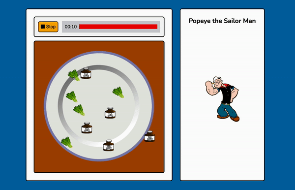 GitHub - hyunjileedev/popeye-game: Game to give Popeye spinach but not ...