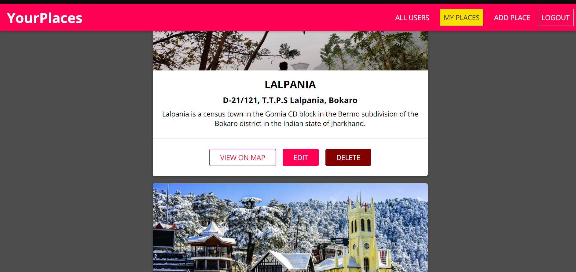 GitHub - vij-yant/mern-shareplaces: A social web-application in which users can share their ...