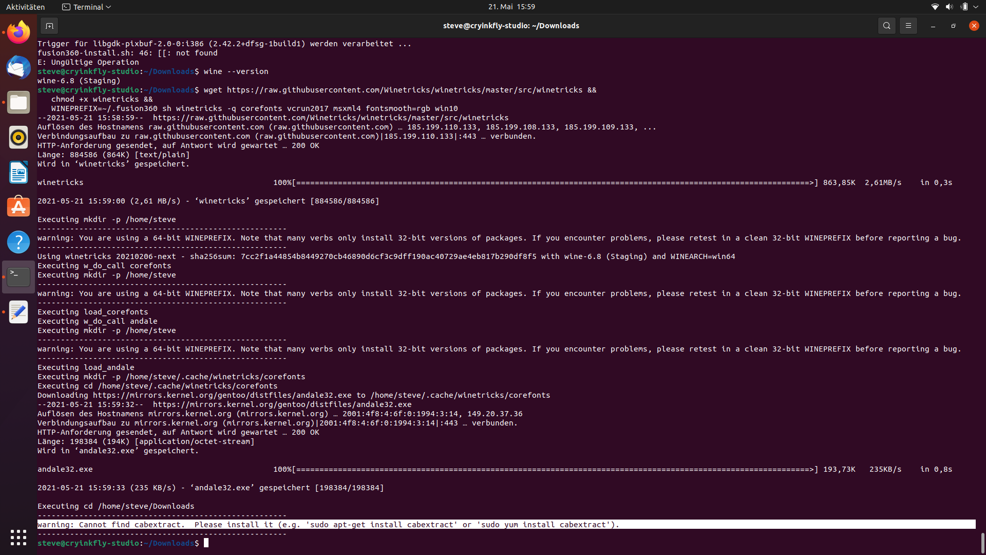 Fusion 360 doesn't connect with cloud *solved* · Issue #23 · cryinkfly/Autodesk-Fusion-360-for ...