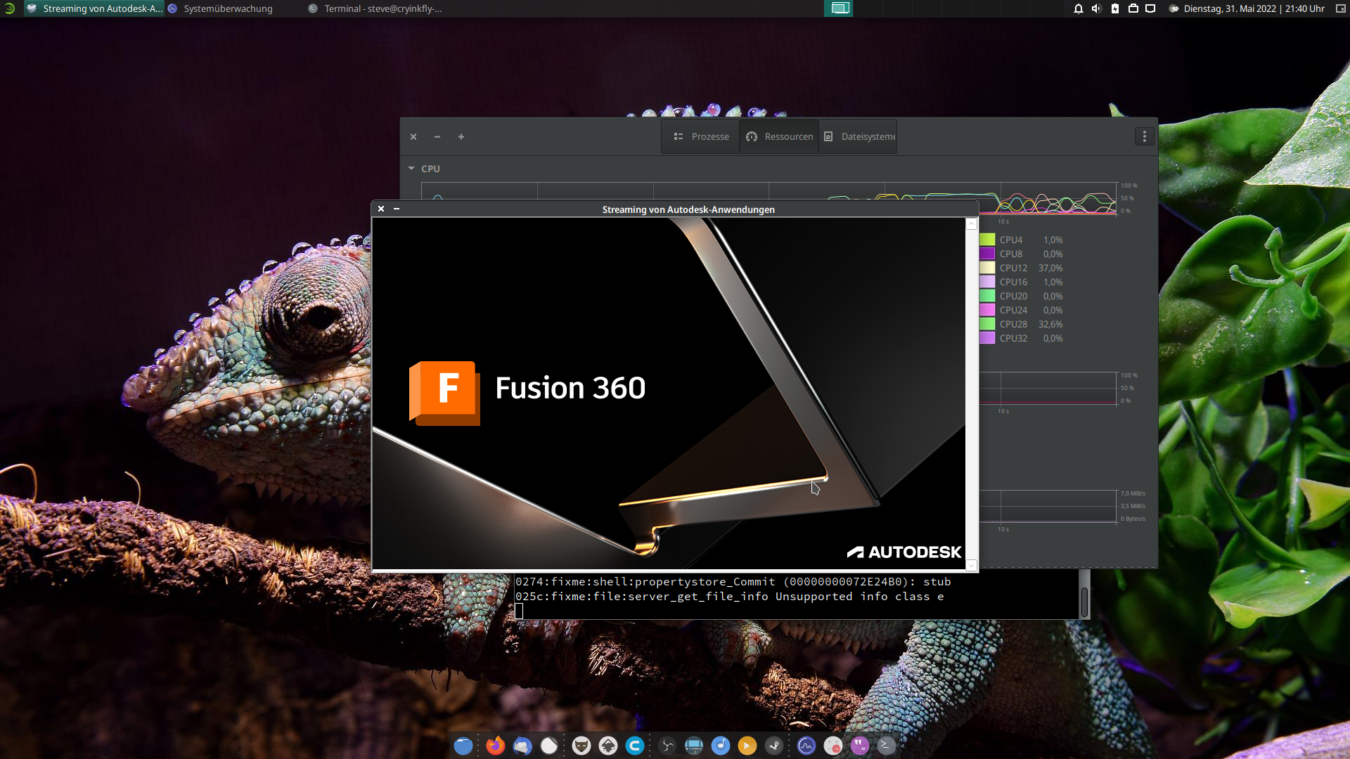 The original "Autodesk Fusion 360 Installer EXE" file has a serious bug in Wine!!! *solved ...