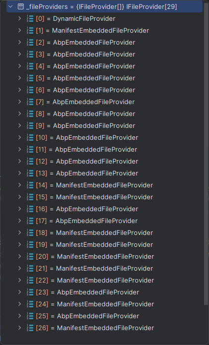 Physical Files not override the virtual files. · Issue #15844 · abpframework/abp · GitHub