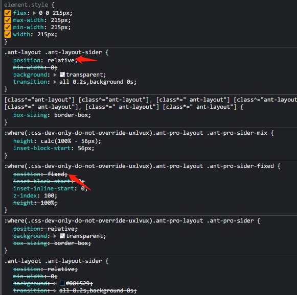 🐛 Bug 249 Layout Mix模式左边空白 · Issue 6995 · Ant Designpro Components · Github 