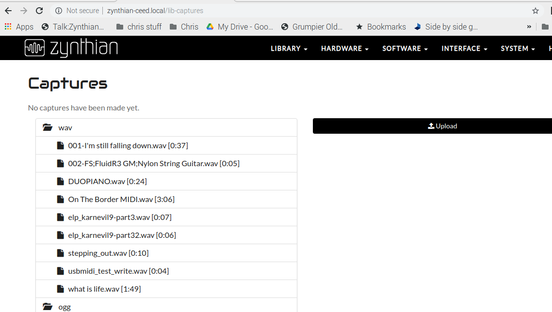 No captures made yet displayed after restore. · Issue #321 · zynthian/zynthian-issue-tracking ...