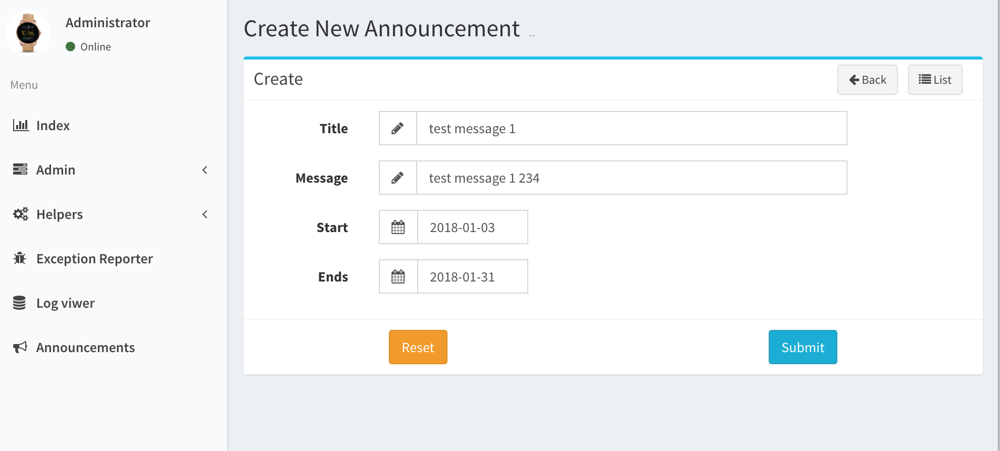 Fresh install with helpers. Cannot save form created using admin scaffold · Issue #1567 · z-song ...