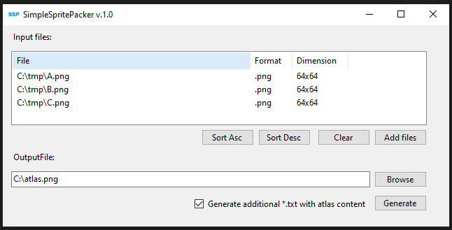 GitHub - paweltruong/SimpleSpritePacker: Simple sprite packer tools ...