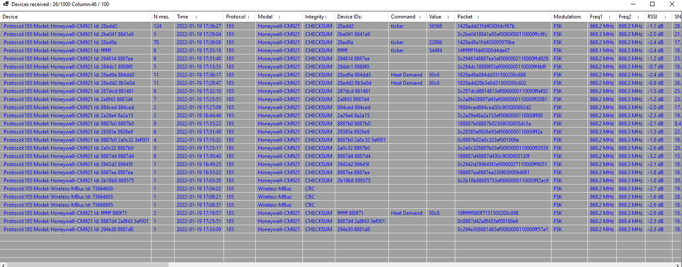 868 MHz only receive Honeywell and Mbus · Issue #1945 · merbanan/rtl_433 · GitHub