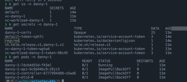 vCluster imagePullSecrets not working · Issue #467 · loft-sh/vcluster · GitHub