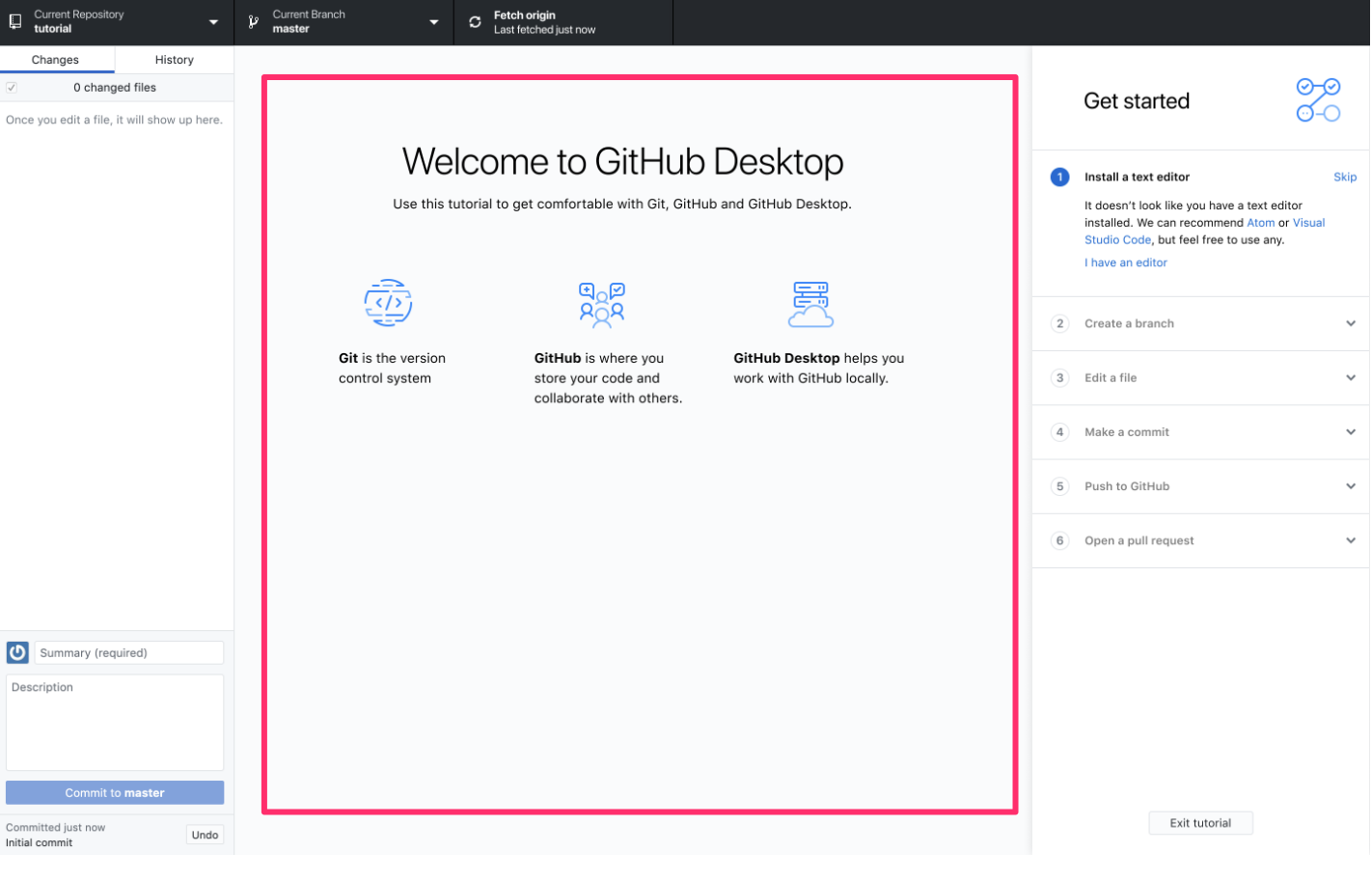 [Onboarding tutorial] Create "Welcome" and "You're done" panes · Issue #8232 · desktop/desktop ...
