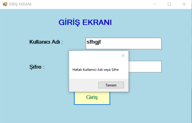 GitHub - aleynadikall/LoginPage: C# - SQL Bağlantısı İle Kullanıcı Login İşlemleri