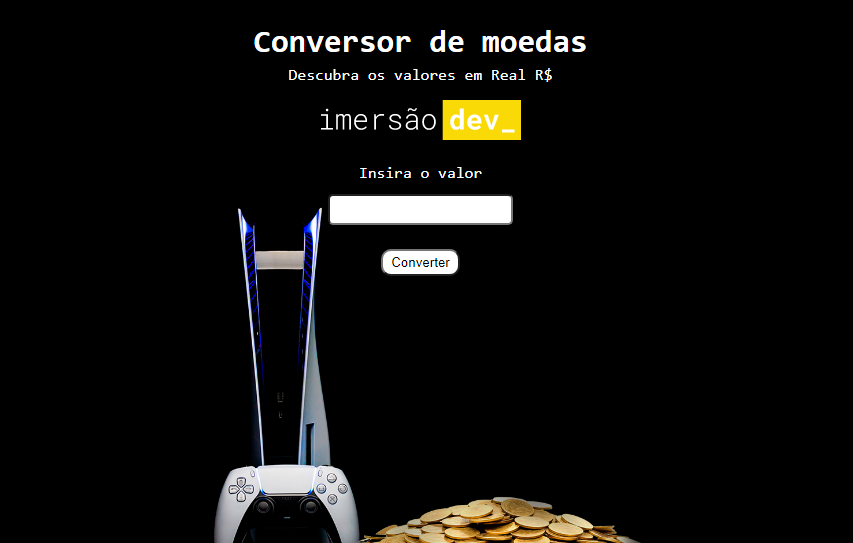 GitHub - VivianeAntonio/conversor-de-moedas: Conversor de Moedas de dólares para reais