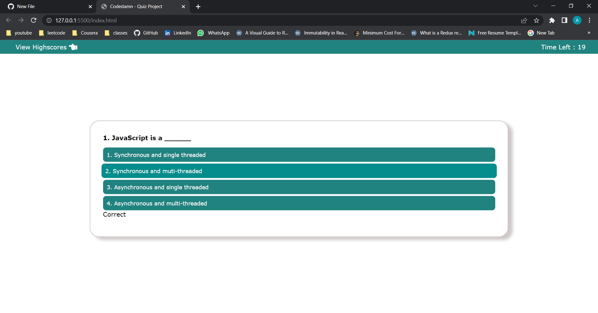 GitHub - Aakash500/Quiz-web-app