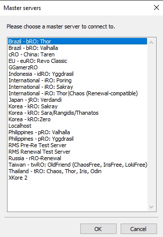 NovaRo Server Selection · Issue #3350 · OpenKore/openkore · GitHub