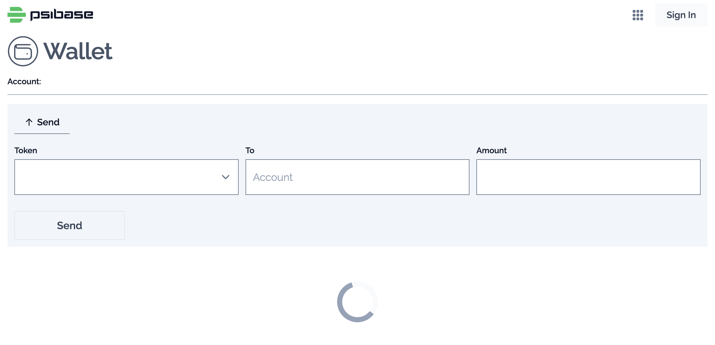 TokenSys: Signed-out state · Issue #178 · gofractally/psibase · GitHub