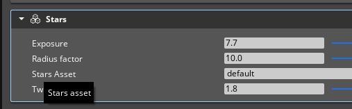 Stars component needs more informative tooltips · Issue #12234 · o3de/o3de · GitHub