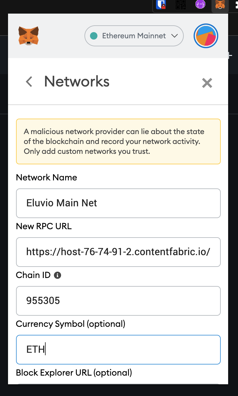 How to view your Eluvio NFT in MetaMask · GitHub