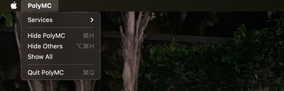 Implement the menu bar · Issue #401 · PolyMC/PolyMC · GitHub