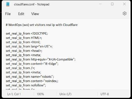 Use API for the getting the Cloudflare IP · Issue #455 · WordOps/WordOps · GitHub