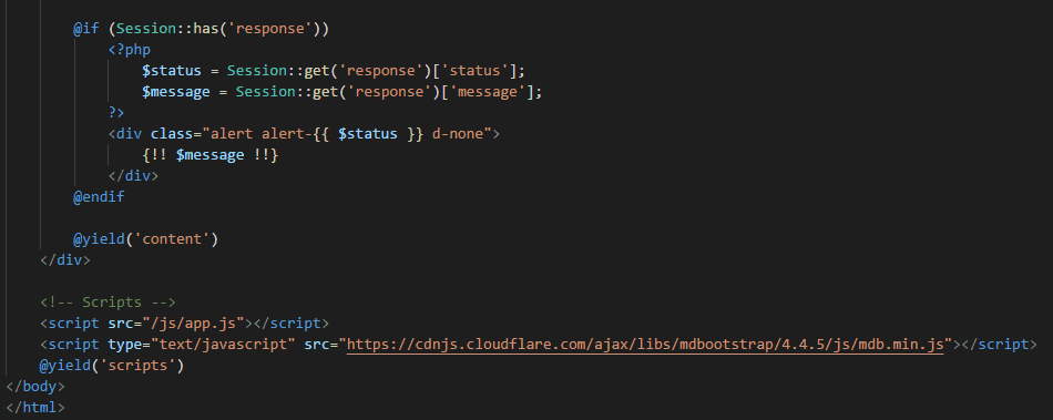 Weird behavior with @yield and @endif and custom tags · Issue #66 · onecentlin/laravel-blade ...