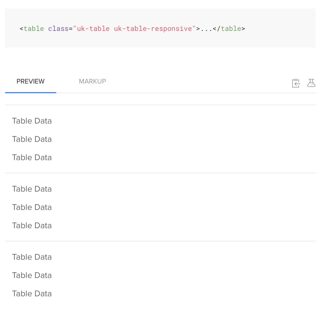Missing headings on .uk-table-responsive · Issue #4304 · uikit/uikit · GitHub