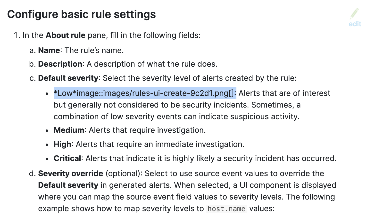 Bug Error In Step 1 Of Procedures For Configuring Basic Rule Settings · Issue 951 · Elastic 
