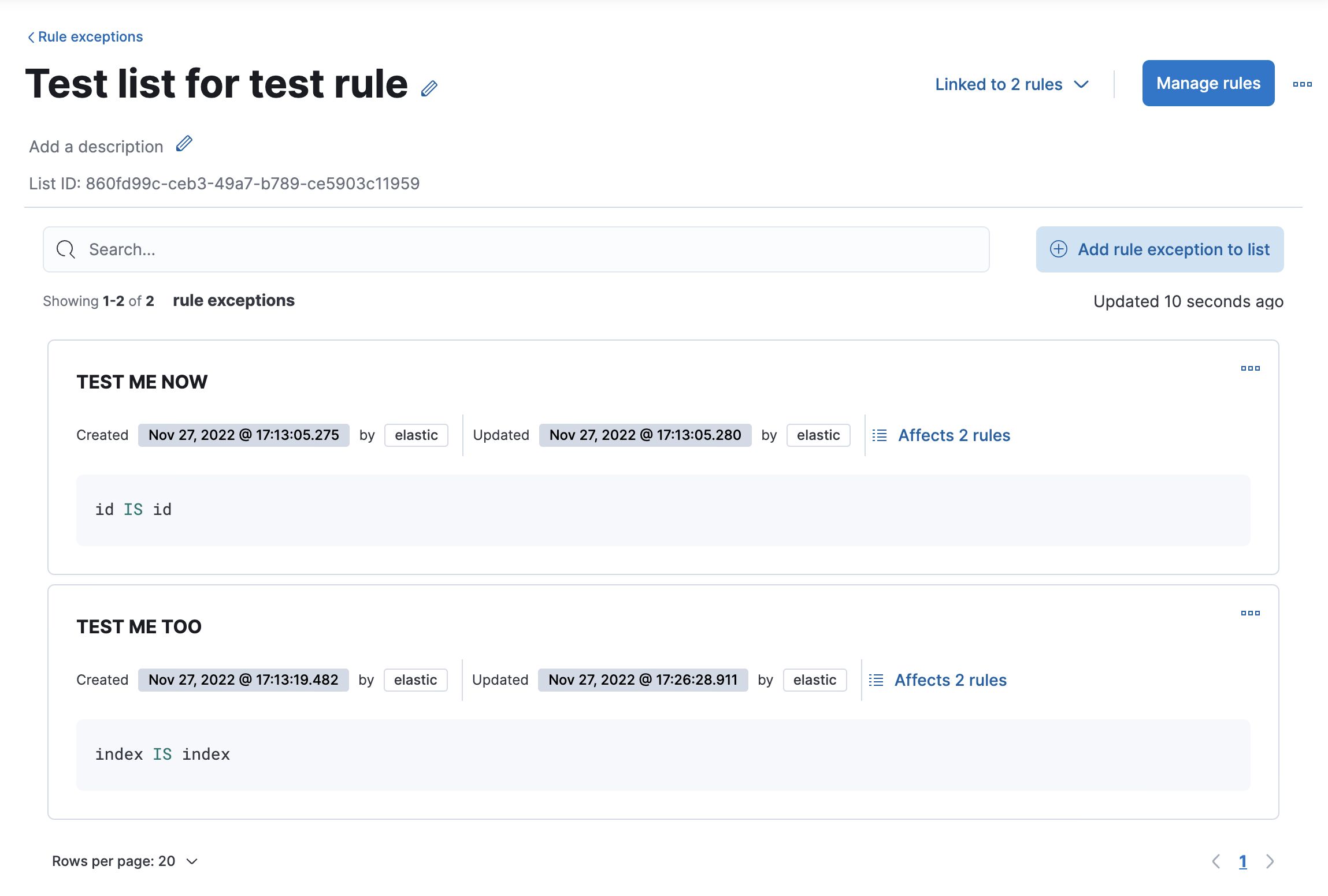 [DOCS] Exception enhancements in 8.6 · Issue #2728 · elastic/security-docs · GitHub