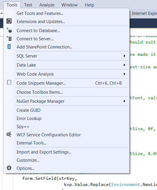 Menu isn't visible in Tools -> Menu · Issue #144 · EWSoftware/VSSpellChecker · GitHub
