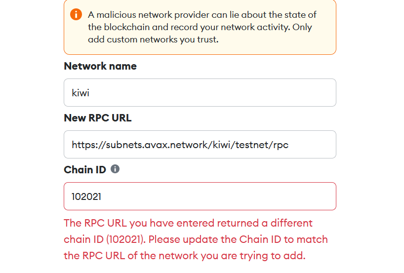 [Bug]: Manually adding network not working even though chainid matches · Issue #20118 · MetaMask ...