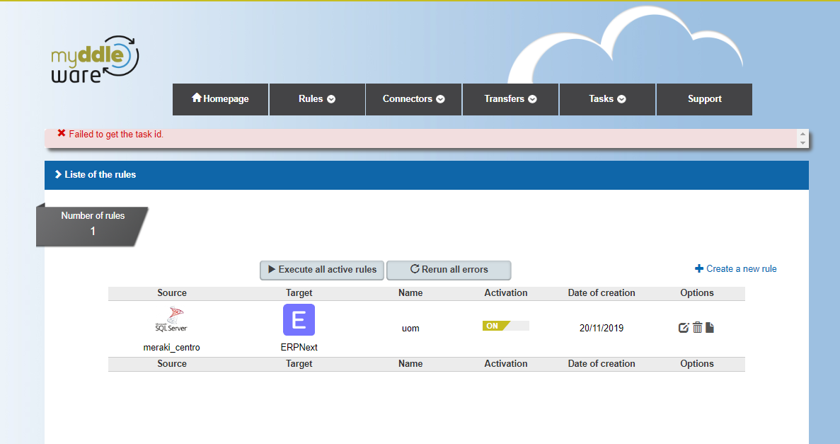 Failed to get the task id. · Issue #234 · Myddleware/myddleware · GitHub