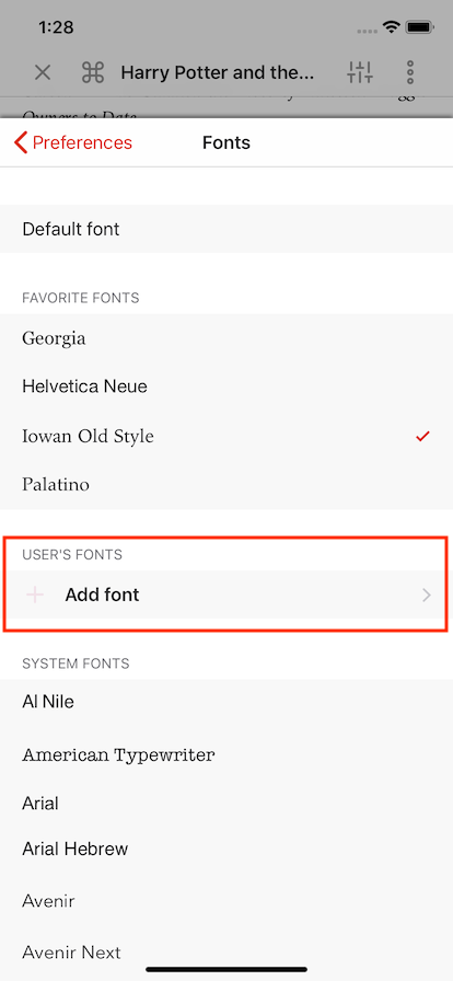 Font issue · Issue #115 · kolyvan/kybook · GitHub